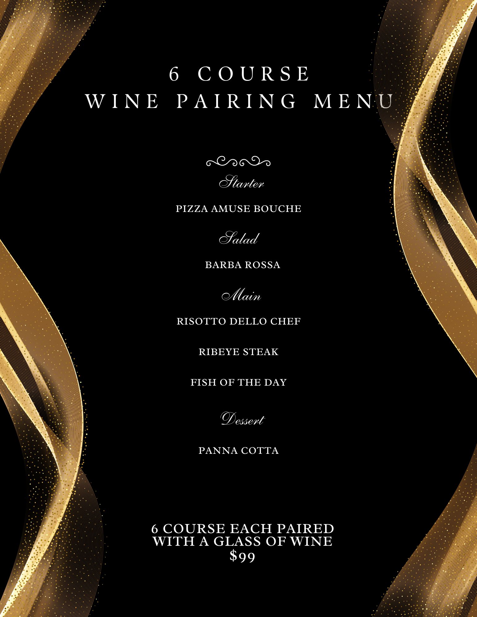 Wine Pairing Dinner - Pazza Market
